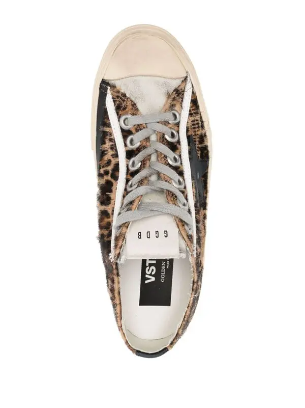 GOLDEN GOOSE Leopard-print Sneakers - Brown