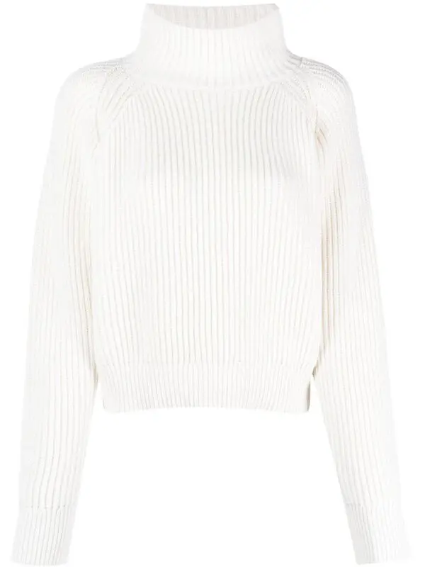 Lorena Antoniazzi Ribbed Knit High-neck Jumper