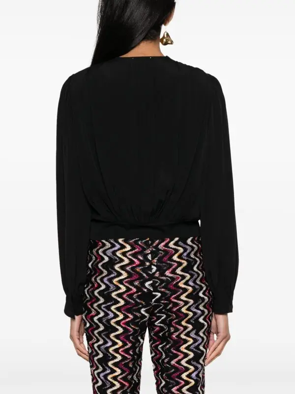 FORTE_FORTE Gathered Moroccan-crêpe Shirt