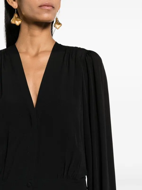 FORTE_FORTE Gathered Moroccan-crêpe Shirt