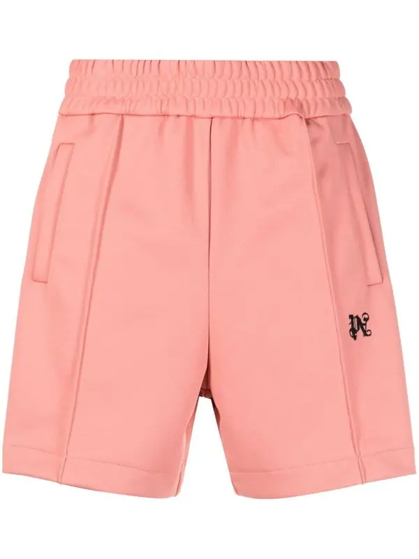 Palm Angels Monogram-embroidered Track Shorts