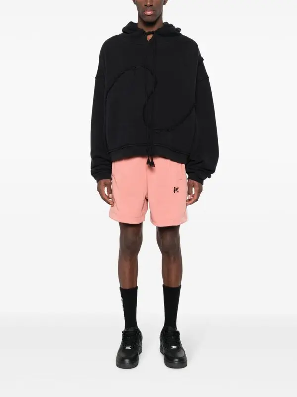 Palm Angels Monogram-embroidered Track Shorts