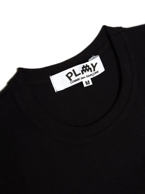 Play Comme Des Garcon X Invader Logo-appliqué Pixelated-motif T-shirt