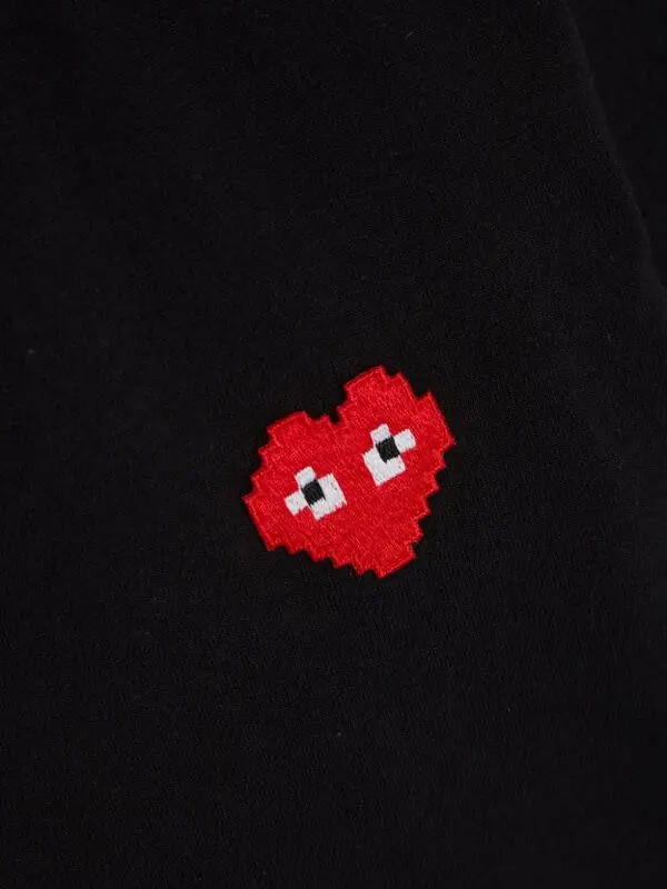 Play Comme Des Garcon X Invader Logo-appliqué Pixelated-motif T-shirt