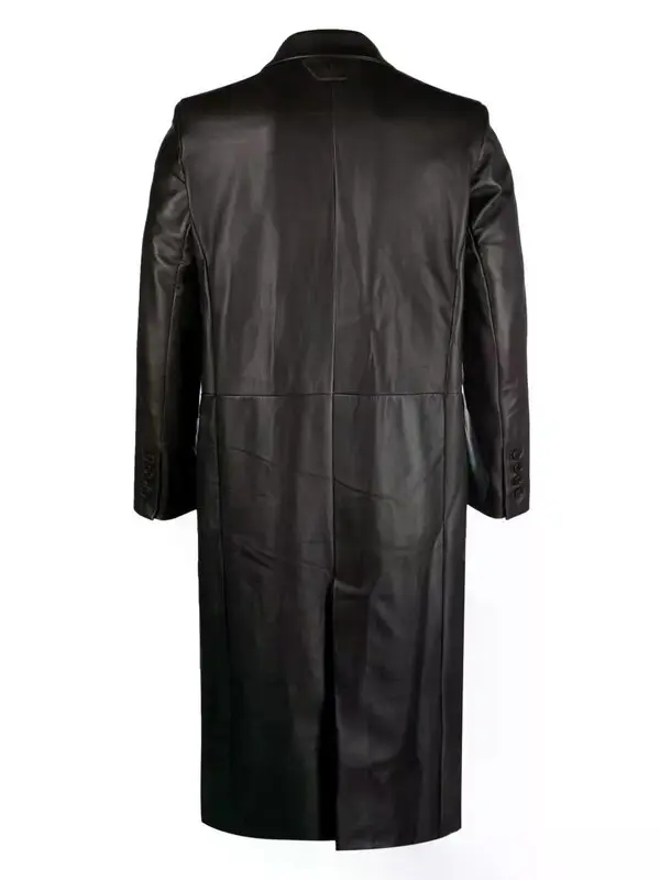 SALVATORE SANTORO Double-breasted Leather Coat