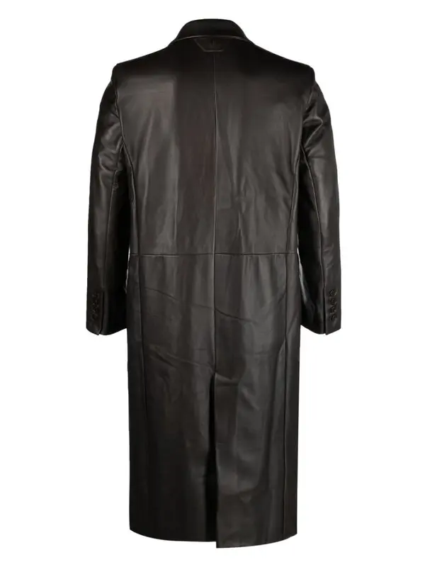 SALVATORE SANTORO Double-breasted Leather Coat