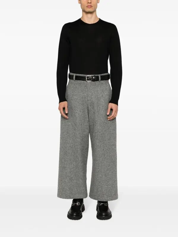MODES Fine-knit Merino Wool Jumper - Black