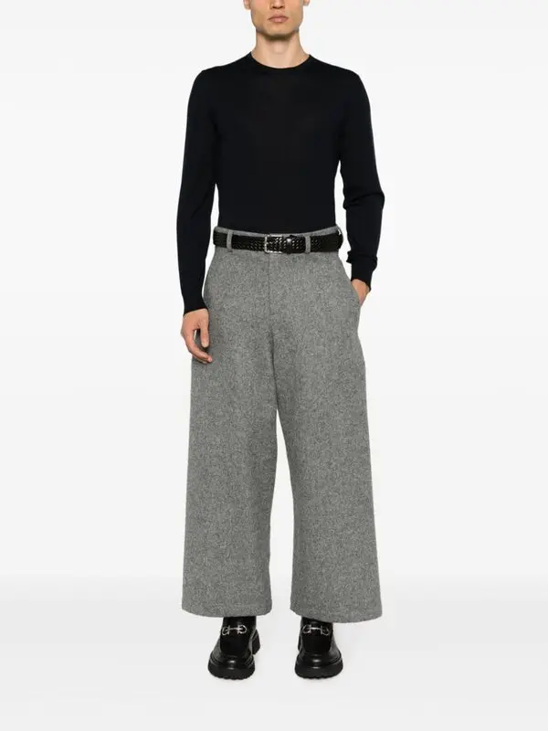 MODES Fine-knit Merino Wool Jumper - Blue