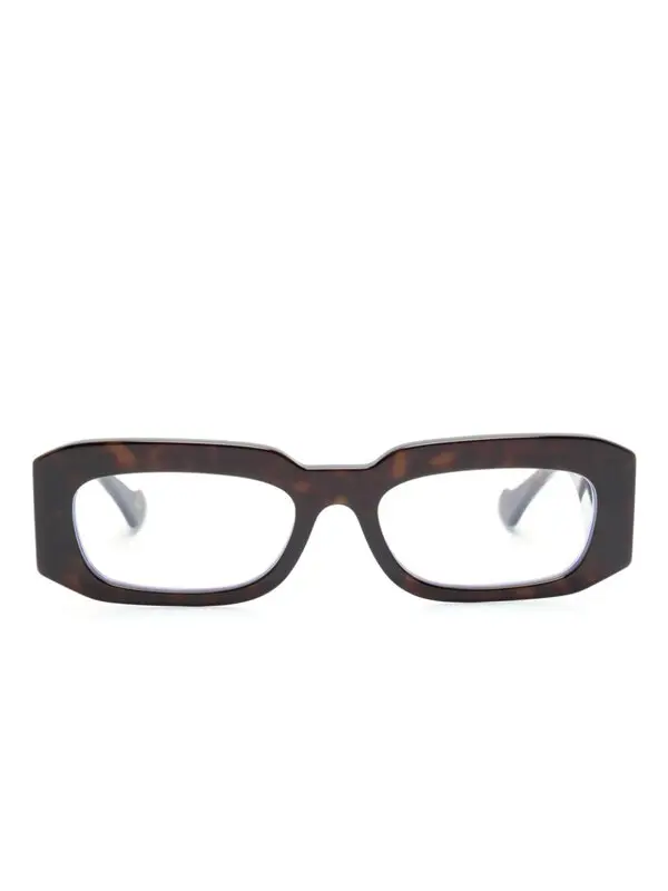 Gucci Logo Rectangle-frame Eyeglasses