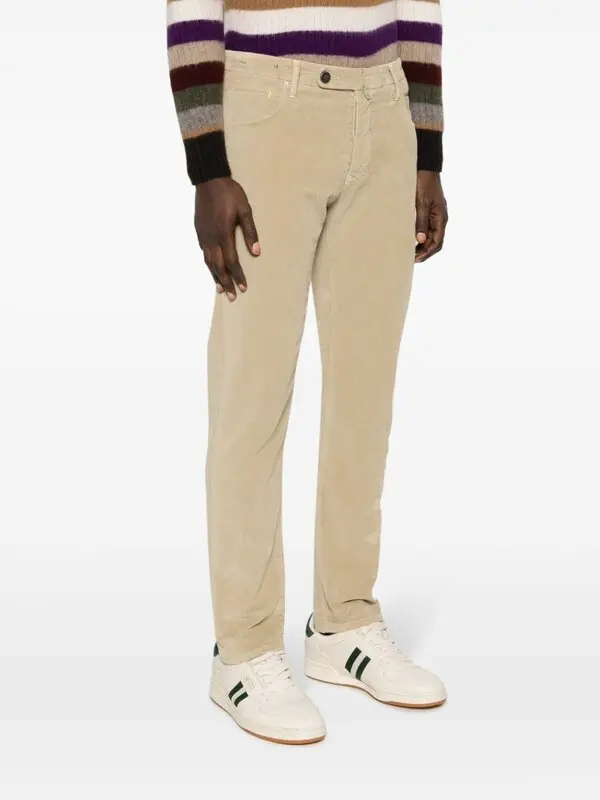 Incotex Slim-cut Cotton Trousers - Neutrals