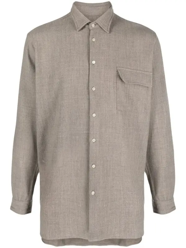 PAURA Flap-pocket Button-up Shirt