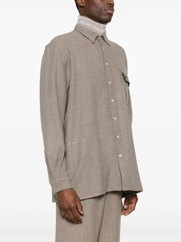 PAURA Flap-pocket Button-up Shirt
