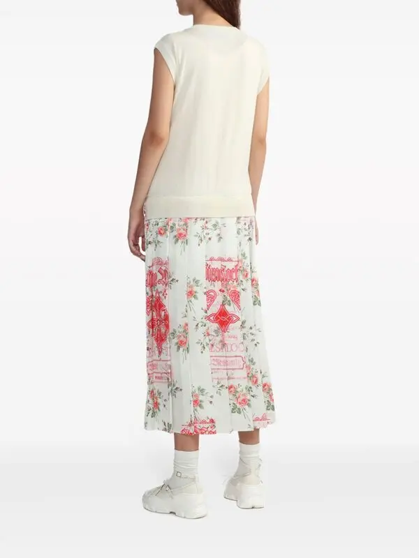 Simone Rocha Panelled Wool-silk Sleeveless Dress
