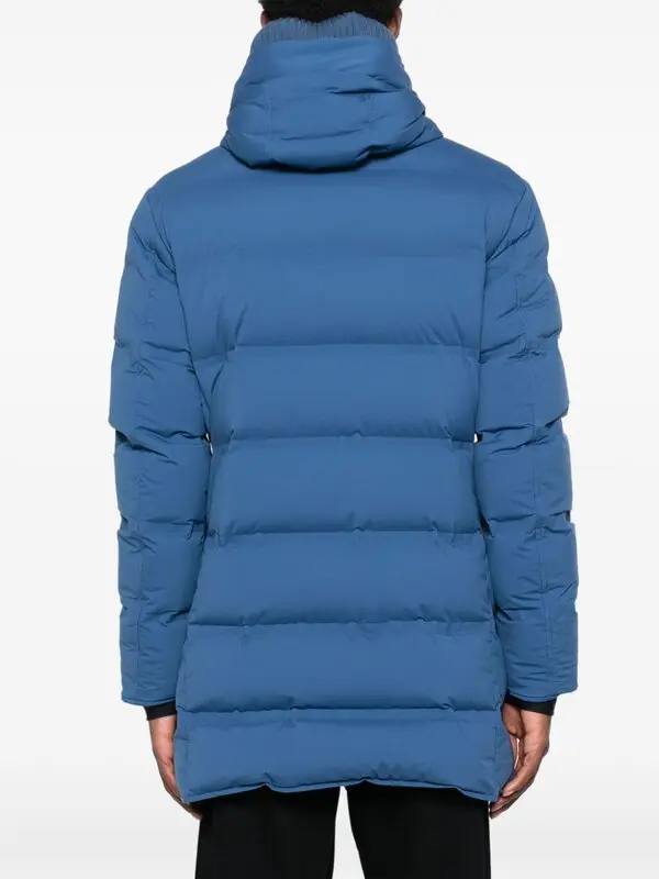 KIRED Slouch-hood Padded Jacket - Blue