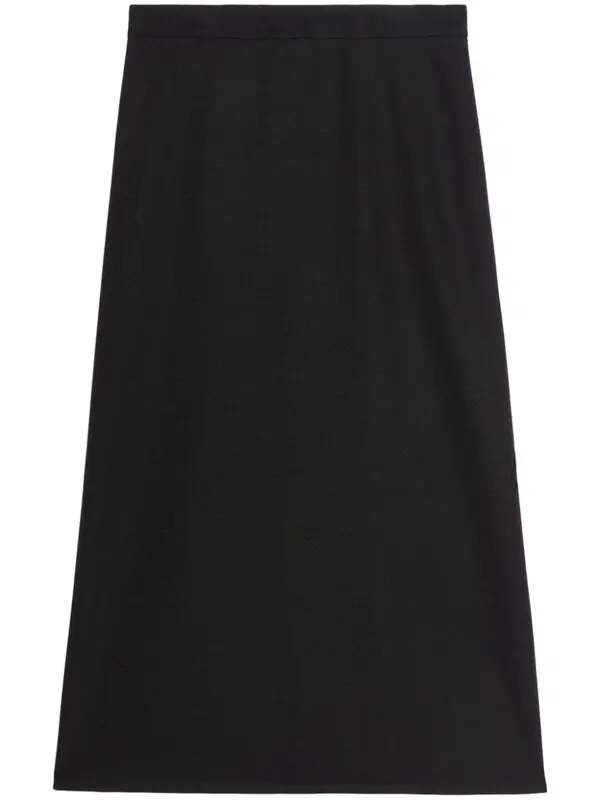 Balenciaga A-line Flared Mid-calf Skirt