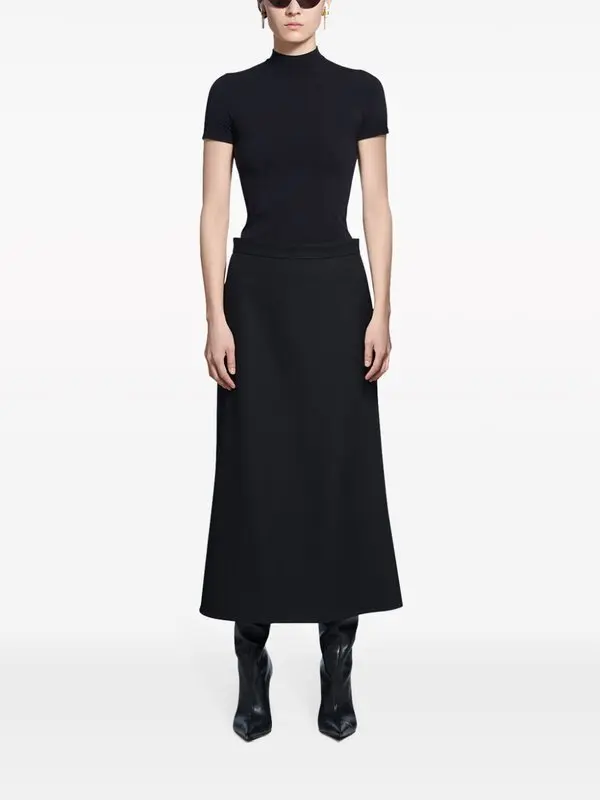 Balenciaga A-line Flared Mid-calf Skirt