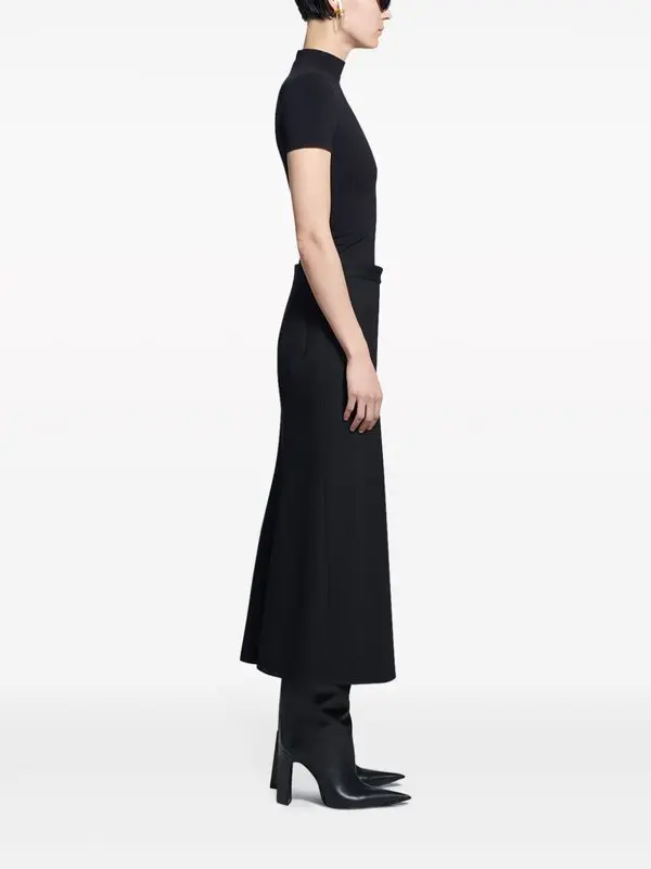 Balenciaga A-line Flared Mid-calf Skirt