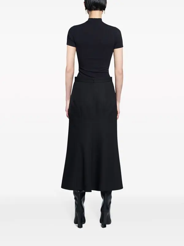 Balenciaga A-line Flared Mid-calf Skirt