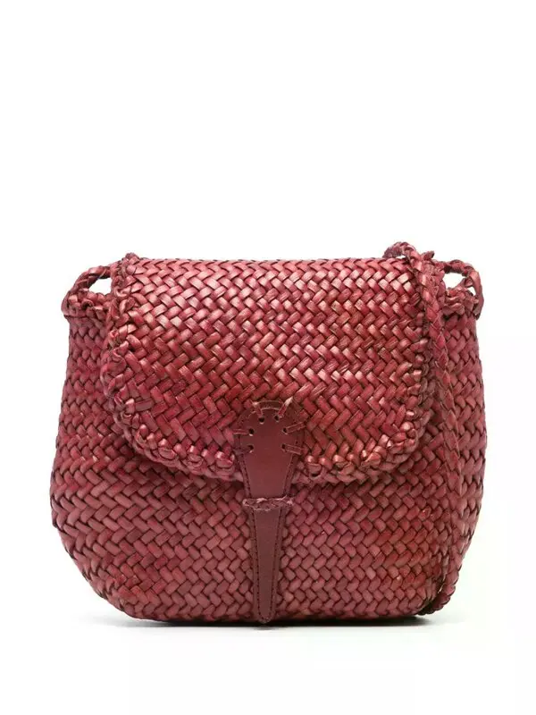 Dragon Diffusion Mini City Woven Crossbody Bag - Red