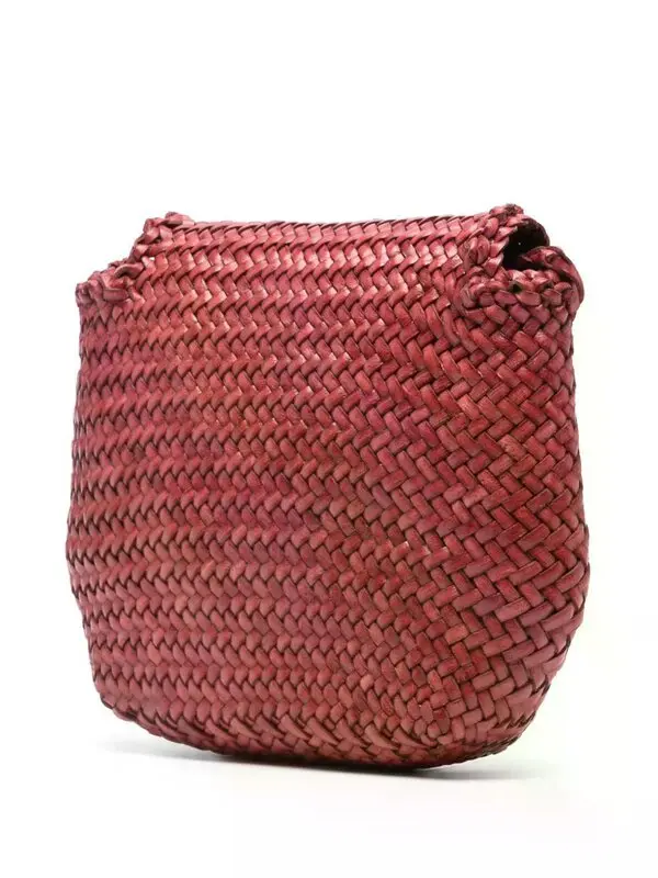 Dragon Diffusion Mini City Woven Crossbody Bag - Red