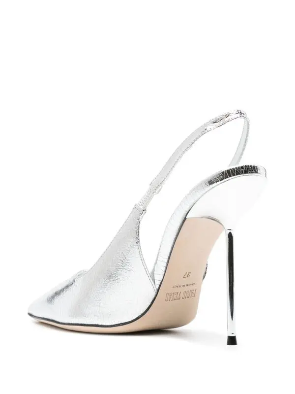 Paris Texas Lidia 115mm Metallic-effect Leather Pumps