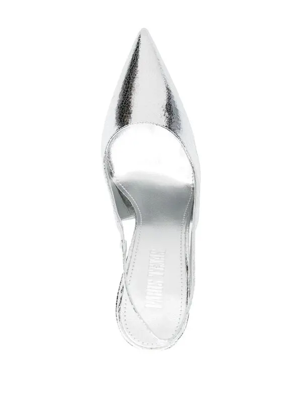 Paris Texas Lidia 115mm Metallic-effect Leather Pumps