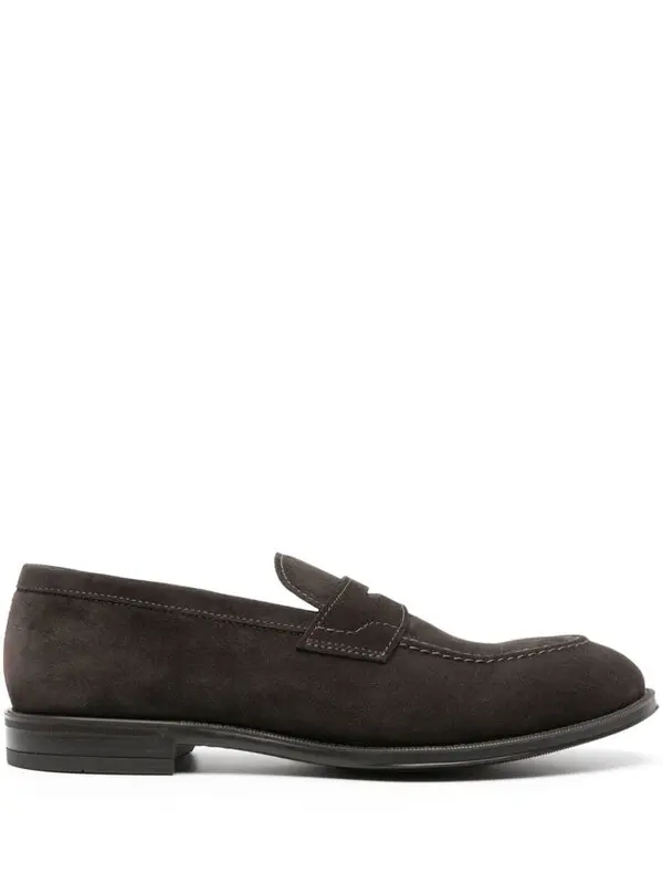 HENDERSON BARACCO Suede Penny Loafers