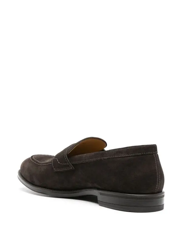 HENDERSON BARACCO Suede Penny Loafers