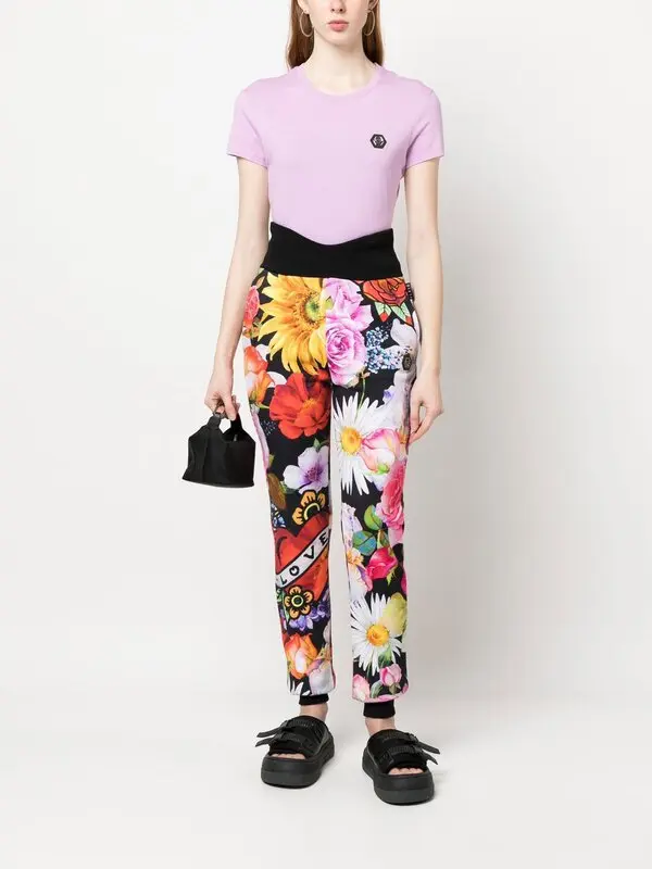 Philipp Plein Pure Cotton T-shirt - Purple