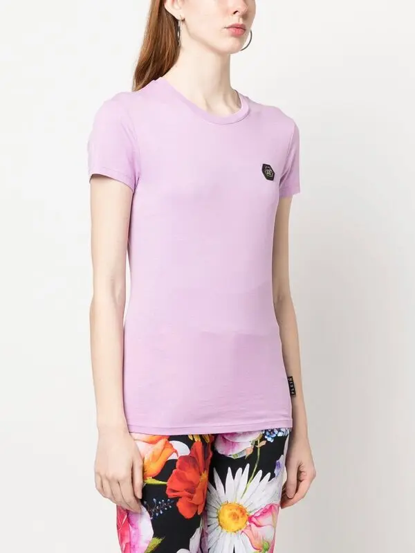 Philipp Plein Pure Cotton T-shirt - Purple