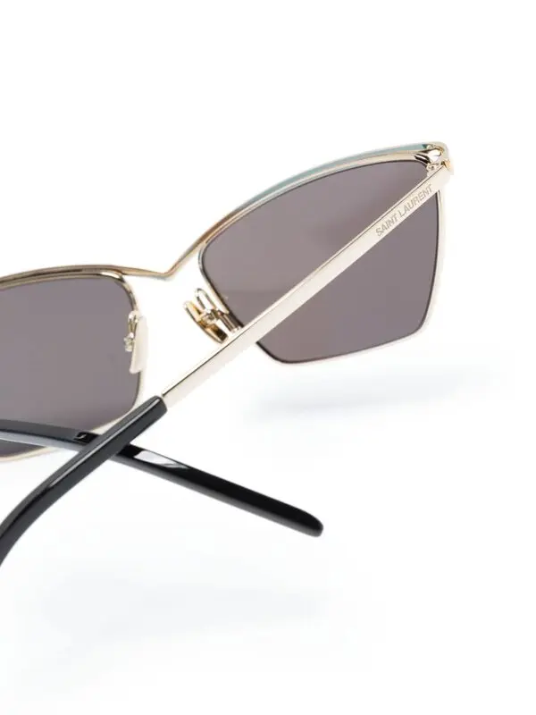 Saint Laurent Sl637 Cat-eye Sunglasses - Gold