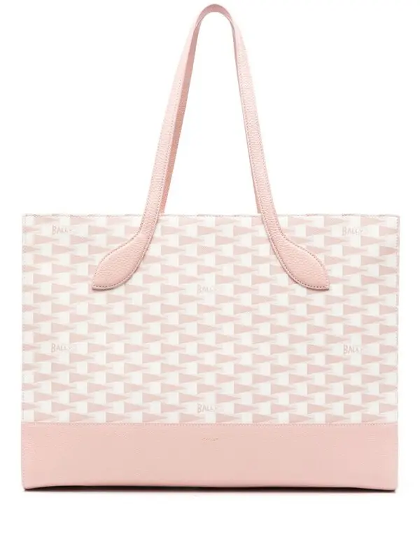 Bally Pennant Leather Tote Bag