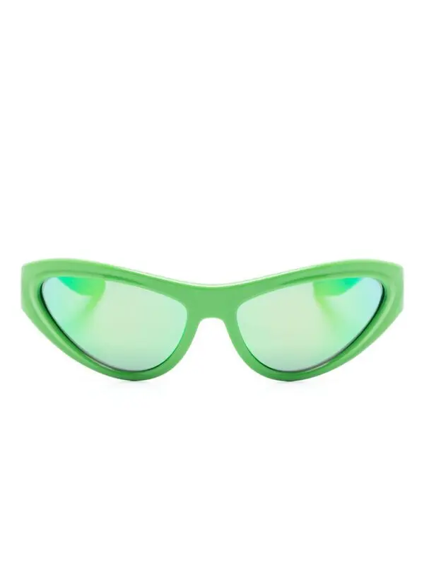 Dolce & Gabbana Shield-frame Gradient Sunglasses - Green