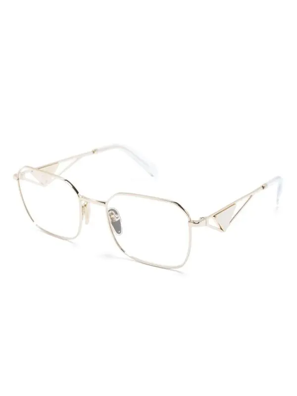 Prada Triangle-logo Square-frame Glasses