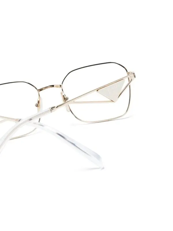 Prada Triangle-logo Square-frame Glasses