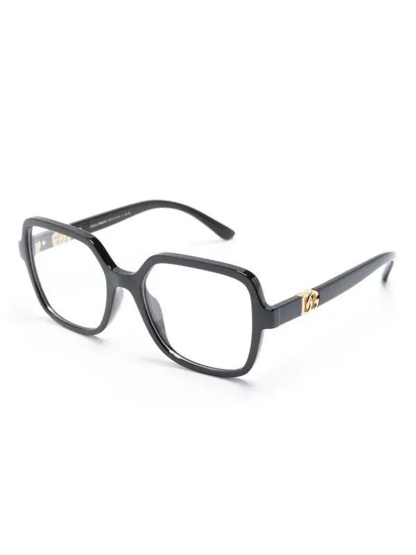 Dolce & Gabbana Logo-plaque Square-frame Glasses