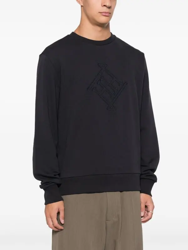 Herno Logo-embroidered Cotton Sweatshirt