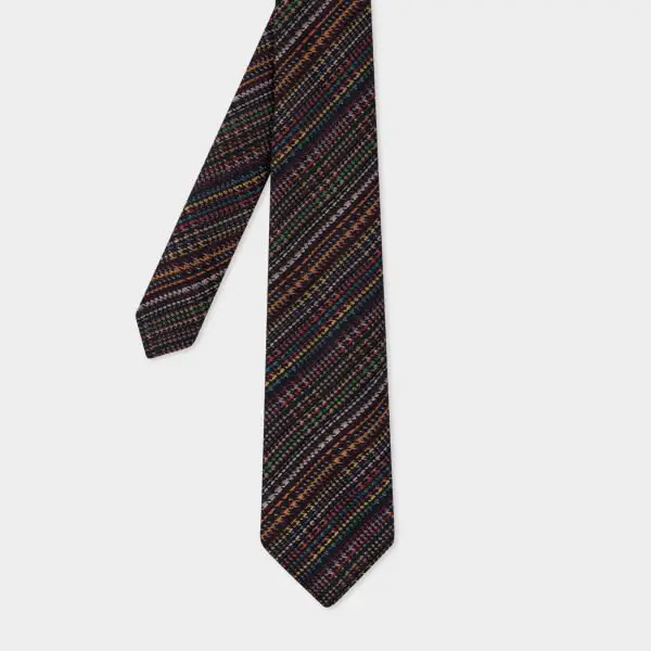 Paul Smith Houndstooth Check Neck Tie - Multicolour