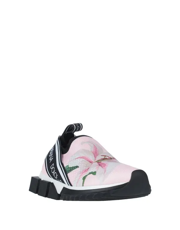 Dolce & Gabbana Floral Print Sock Sneakers - Pink