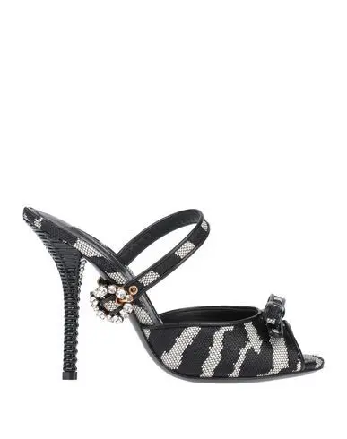 Dolce & Gabbana Zebra-print Bow Detailed High Heel Sandals