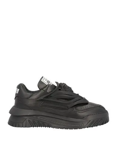 Versace Odissea Sneakers Size Leather, Textile Fibers - Black