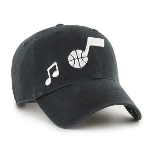 '47 Utah Jazz Confetti Undervisor Clean Up Adjustable Hat - Black