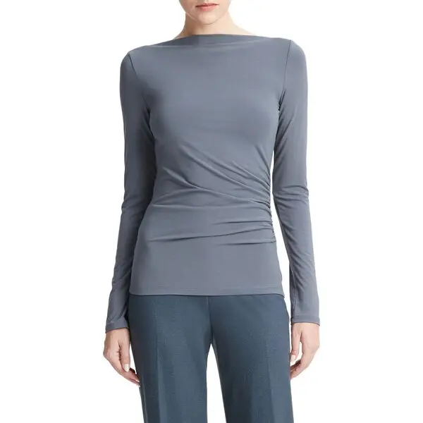 Vince Bateau Neck Long Sleeve Top