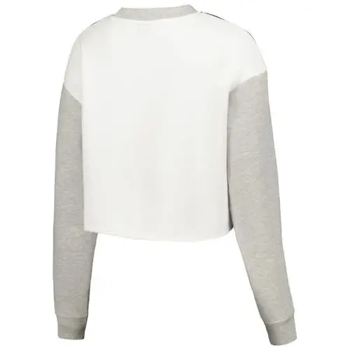 HYPE AND VICE Michigan State Spartans Colorblock Rookie Crew Pullover Sweatshirt