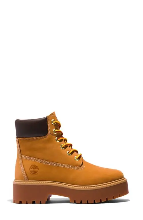 Timberland Stone Street 6-inch Waterproof Lace-up Leather Boots - Wheat