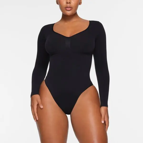 SKIMS Seamless Sculpt Long Sleeve Low Back Brief Bodysuit