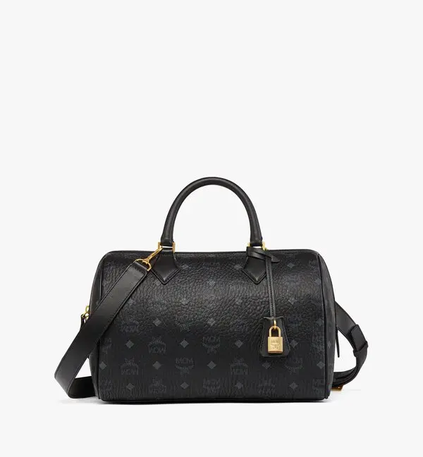 Mcm Ella Boston Bag - Black