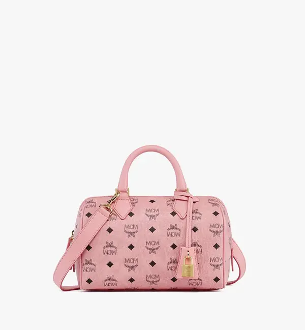 Mcm Ella Boston Bag - Soft Pink