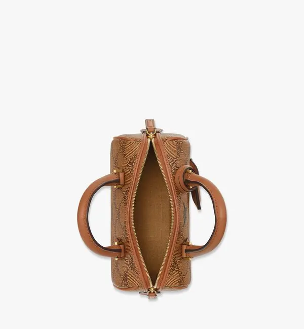Mcm Ella Boston Bag In Lauretos - Brown