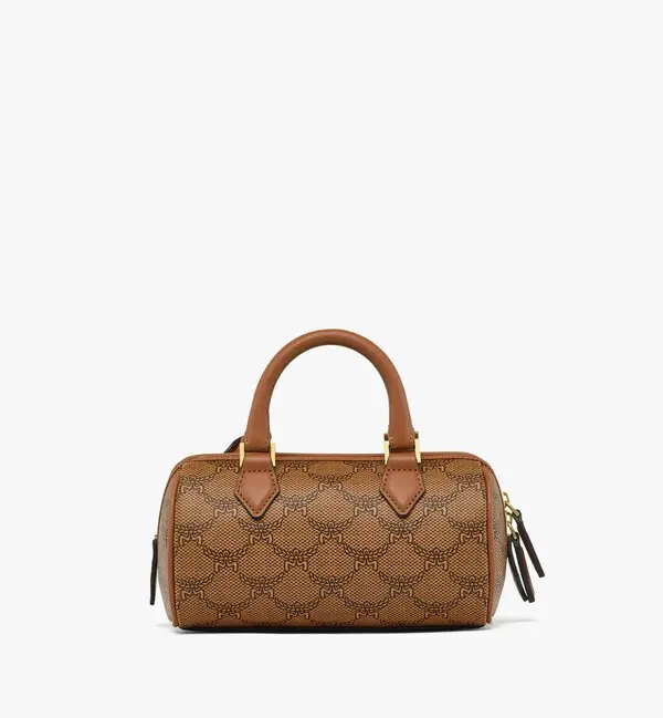 Mcm Ella Boston Bag In Lauretos - Brown